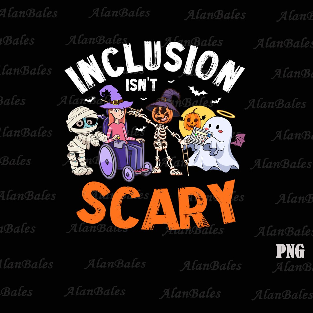 Inclusion Isn't Scary Png, SLP Halloween Png, Sped Teacher Png ...