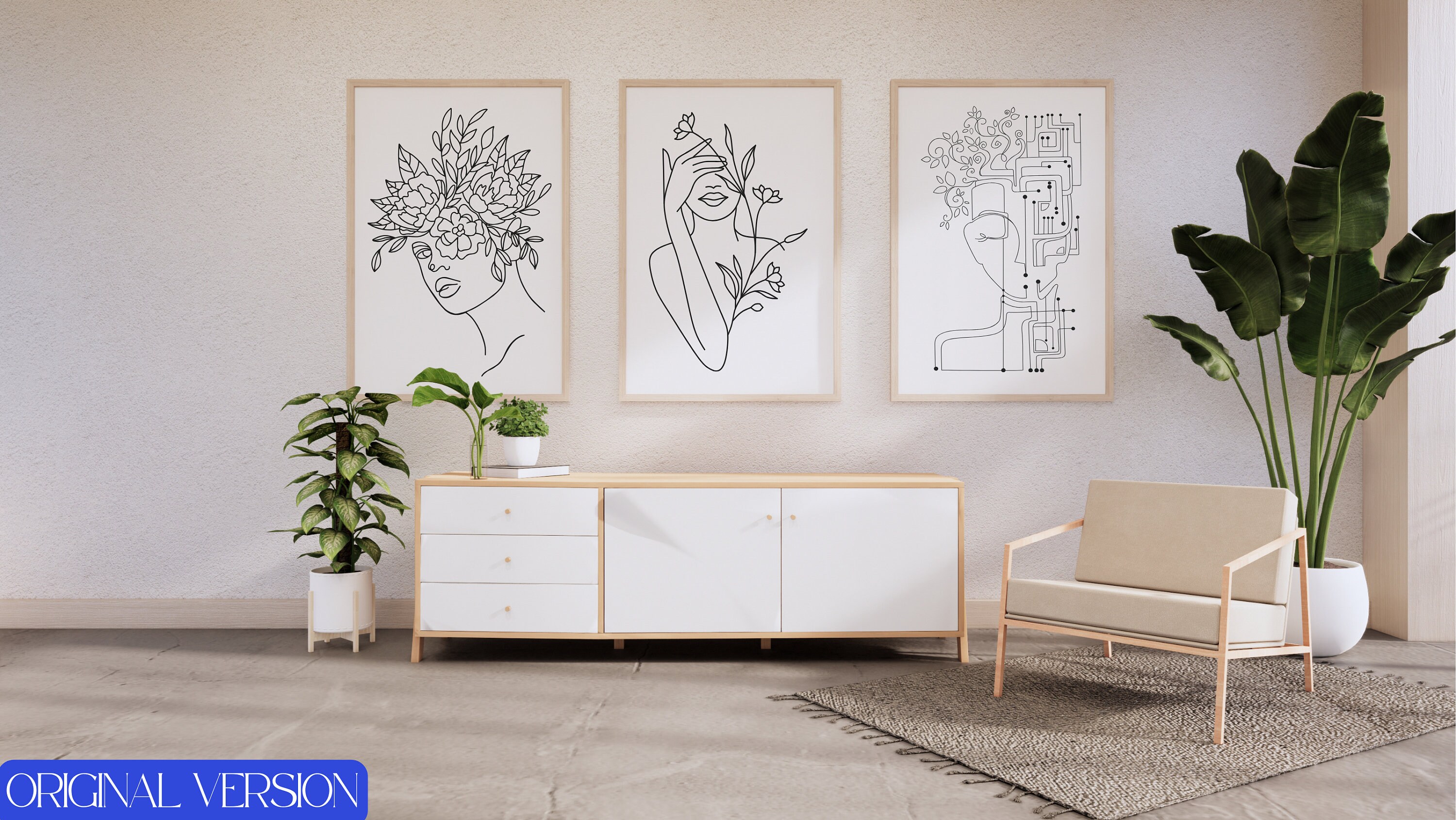 Beige Simple Clean Minimalist Photo Room Zoom Virtual Background,zoom ...