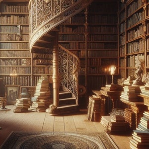 Magical Brown Library for Zoom Background , Zoom Background,zoom ...