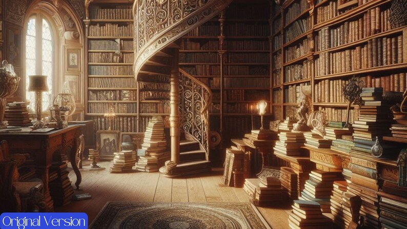 Magical Brown Library for Zoom Background , Zoom Background,zoom ...