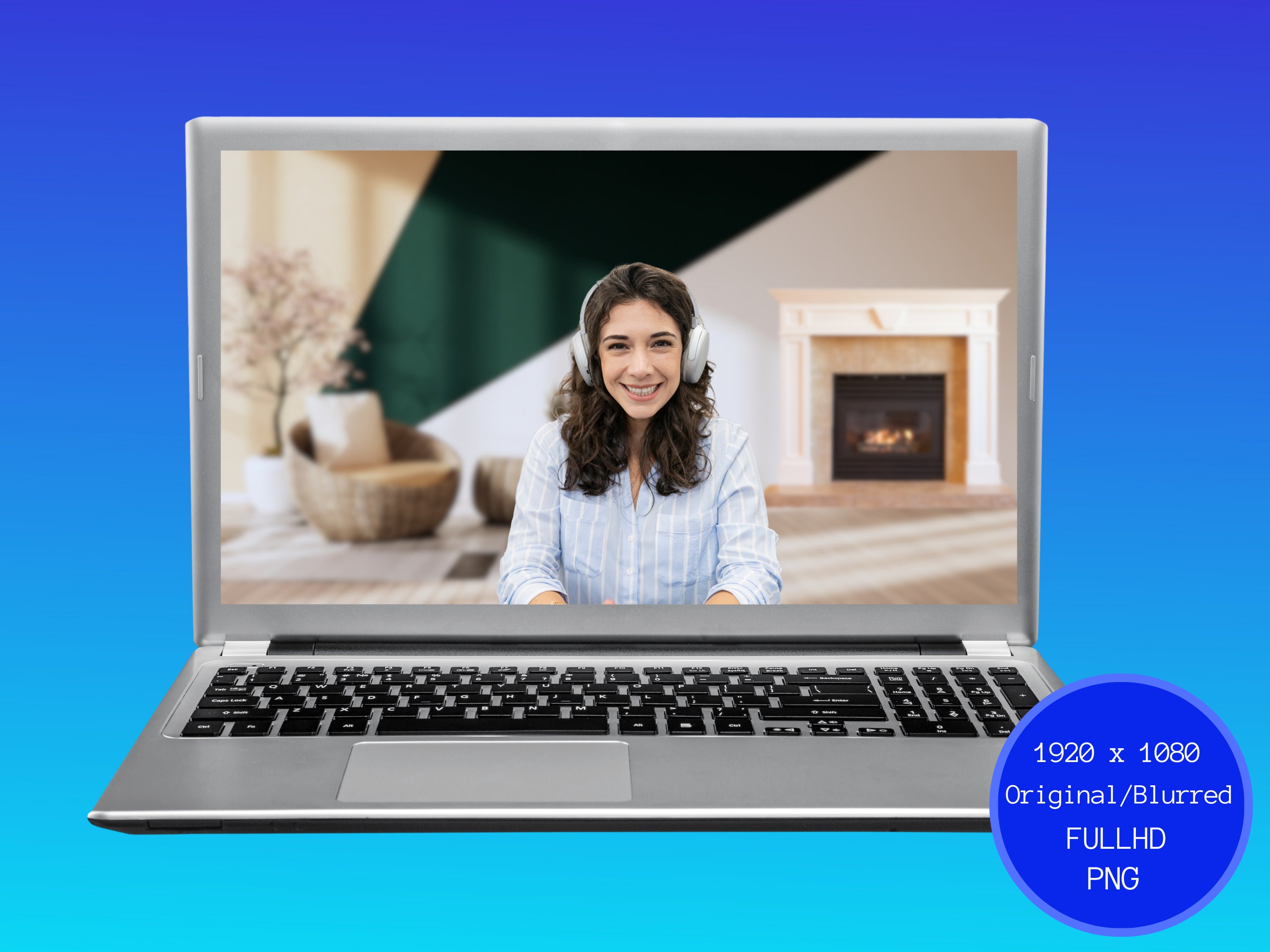 Brown and Green Aesthetic Interior With Fireplace Design Conference ...