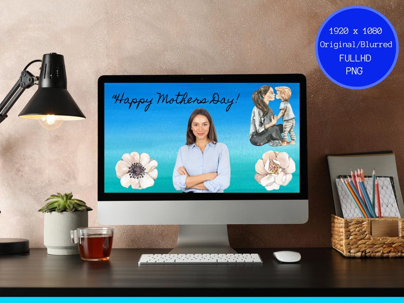Mother's Day Zoom Backgrounds: Two Themed, Decorative, and Charming ...