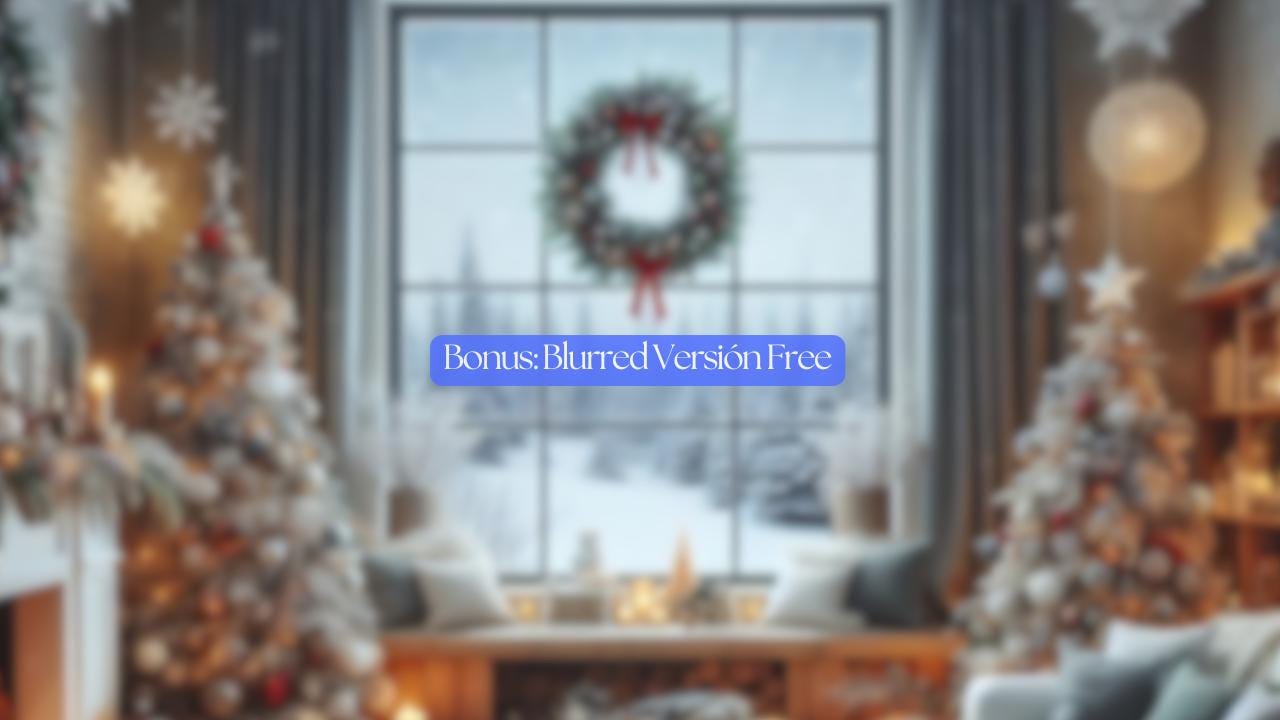 Christmas Zoom Background,cozy Living Room With Trees, Fireplace ...