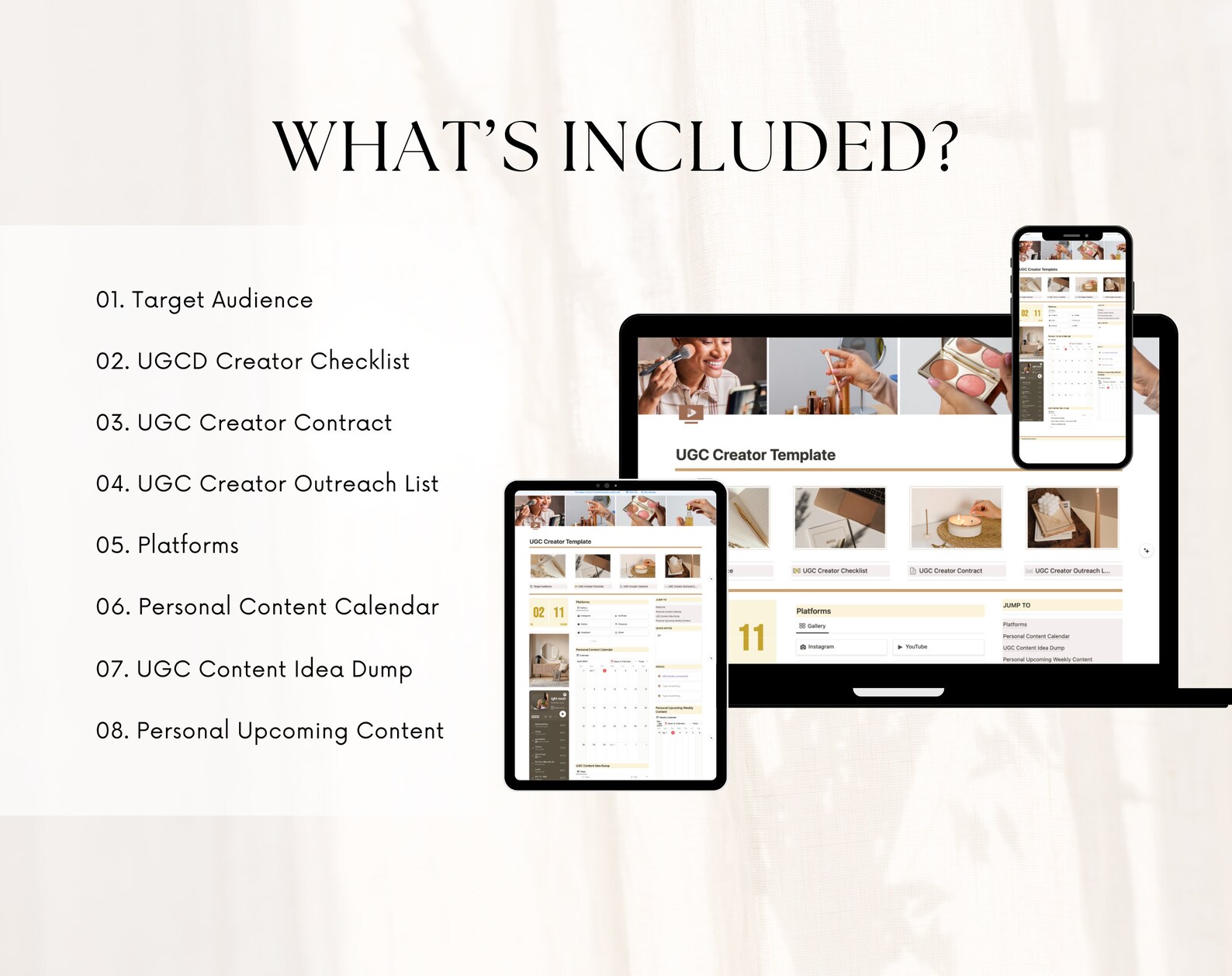 UGC Creator Template Portfolio Template UGC Contract Template Notion ...