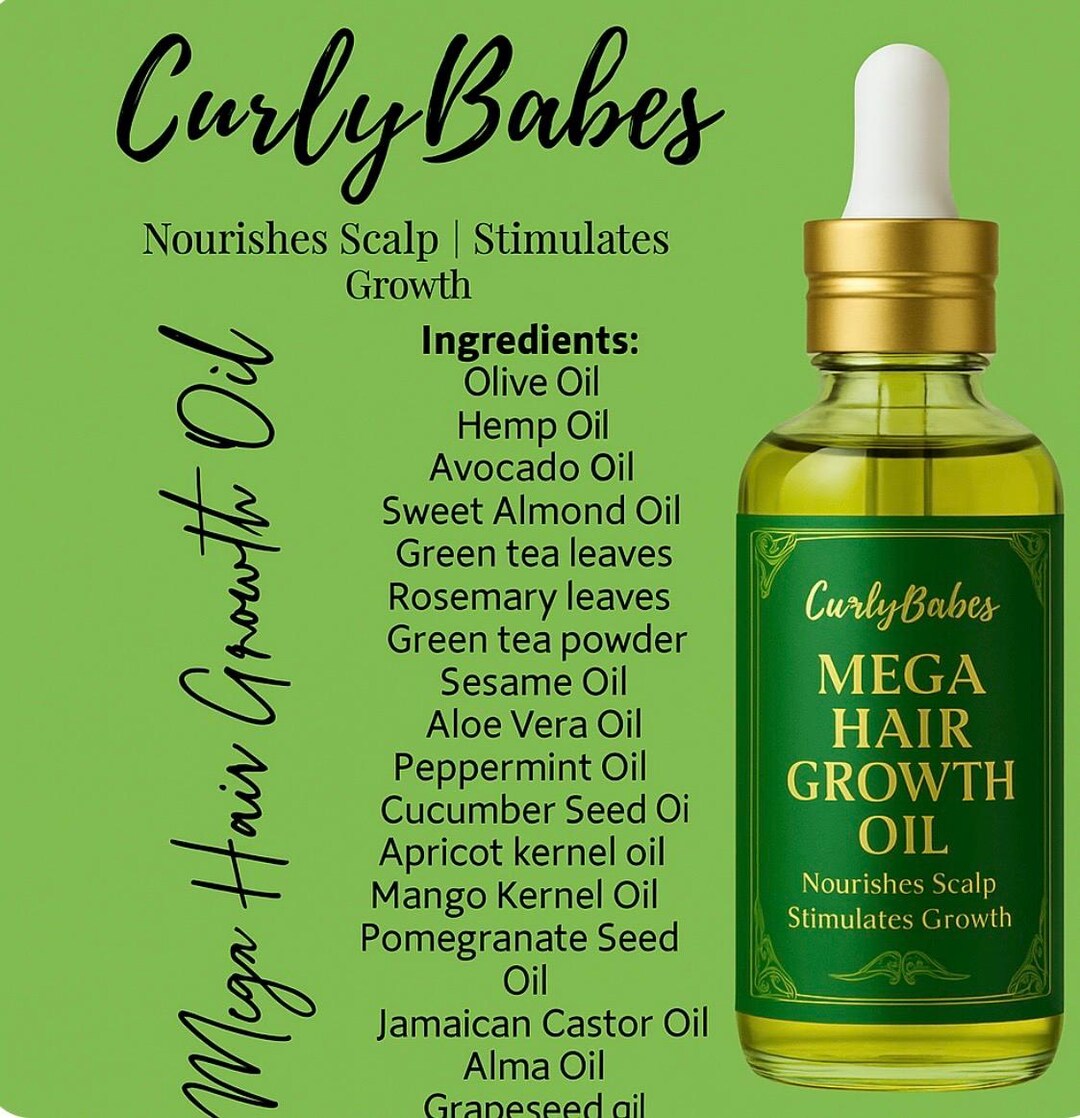 MEGA Hair Growth Oil: Nourishing 14 Oil Blend - Etsy