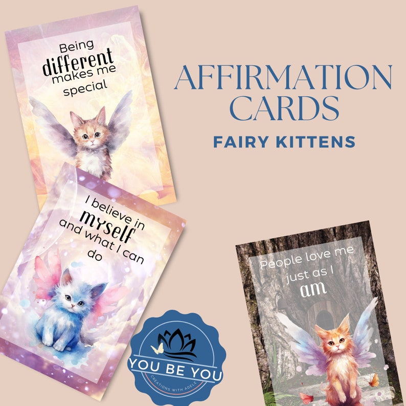 Affirmation Fairy Kitten, Cat Lovers, Cute Cat, Affirmation for Kids ...