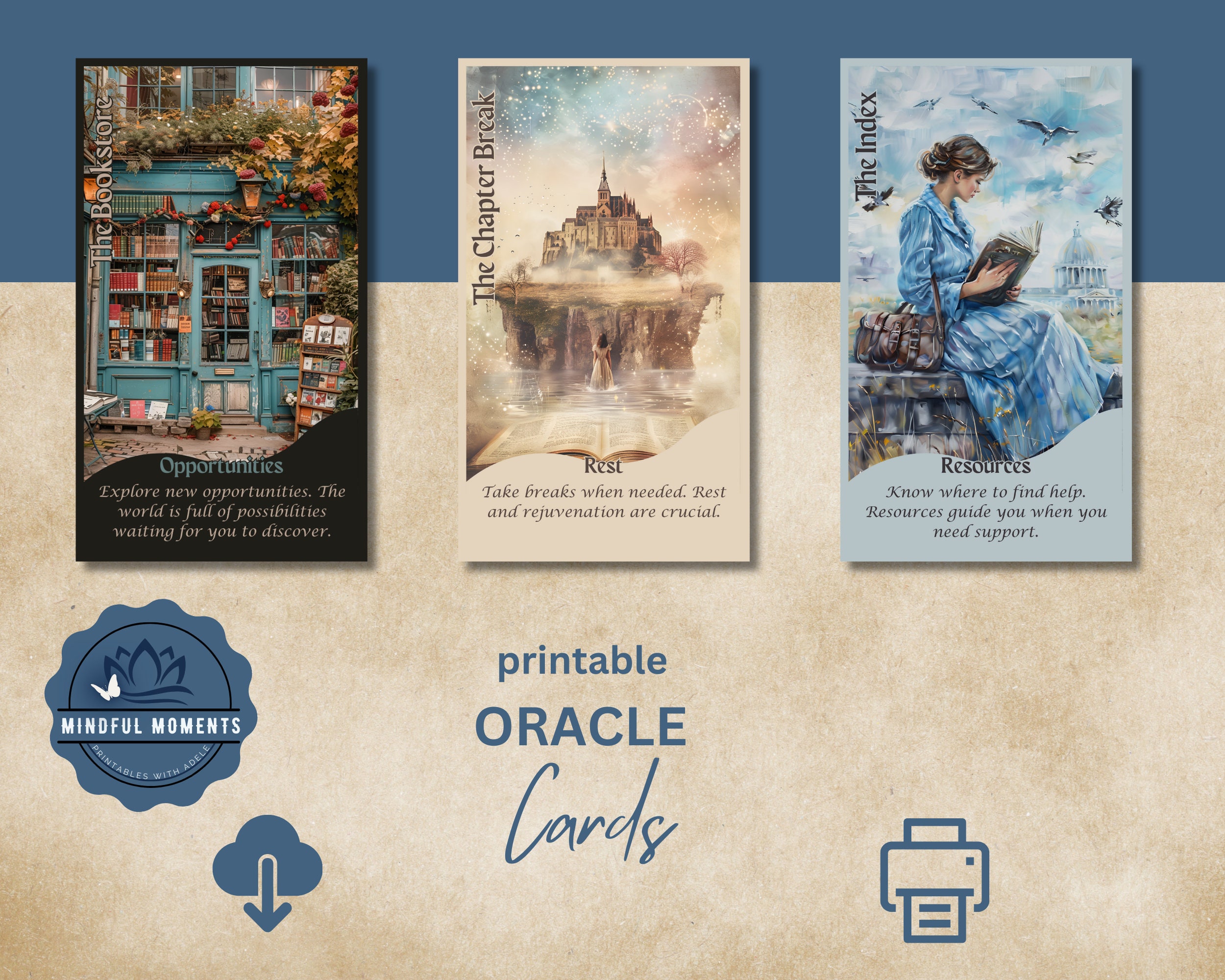 Book Lover Oracle Cards | Beautifully Deck for Guidance, Inspiration ...