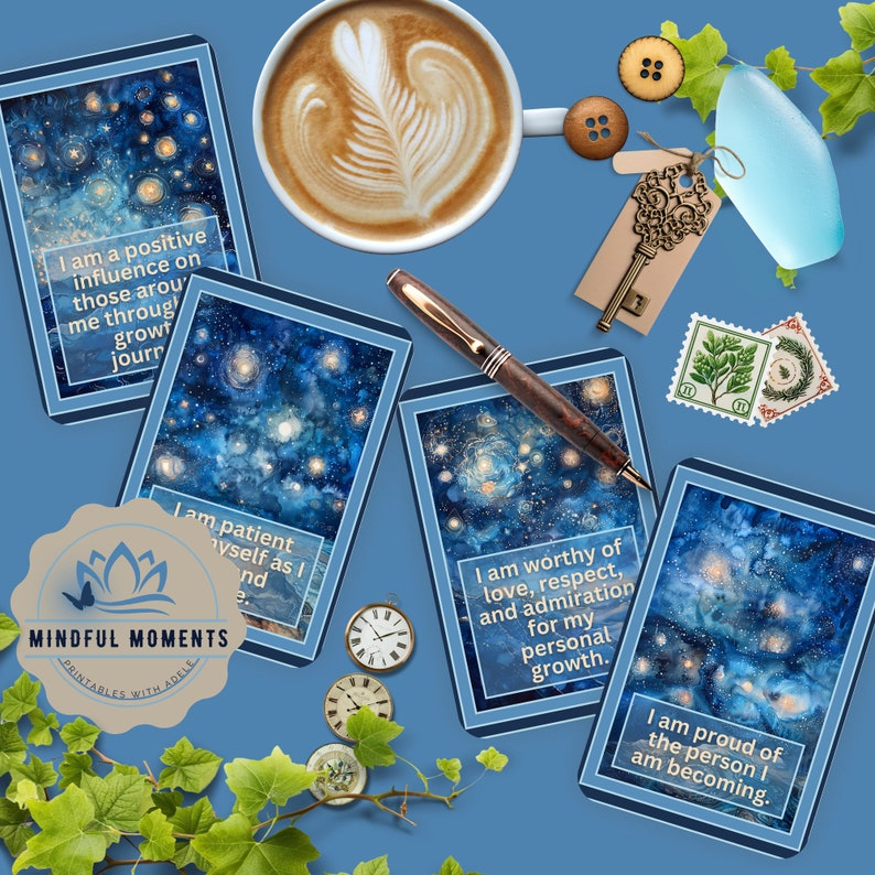 Positive Affirmations for Personal Growth, Self Care, Instant Download ...