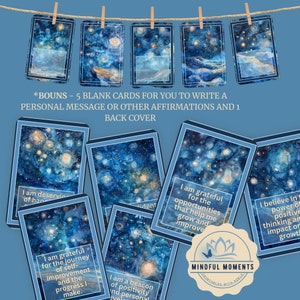 Positive Affirmations for Personal Growth, Self Care, Instant Download ...