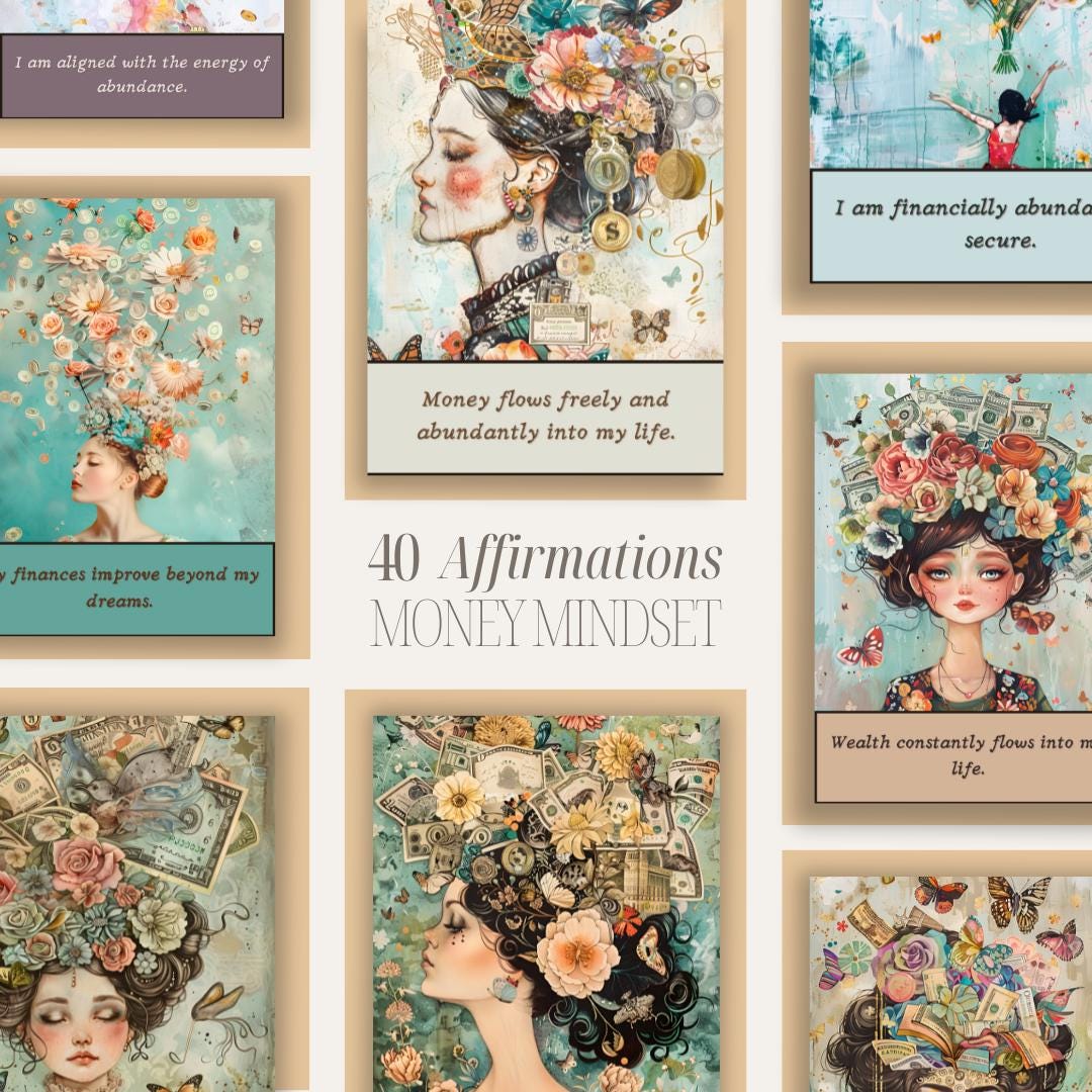 Positive Money Mindset Affirmations for Wealth and Abundance - Etsy