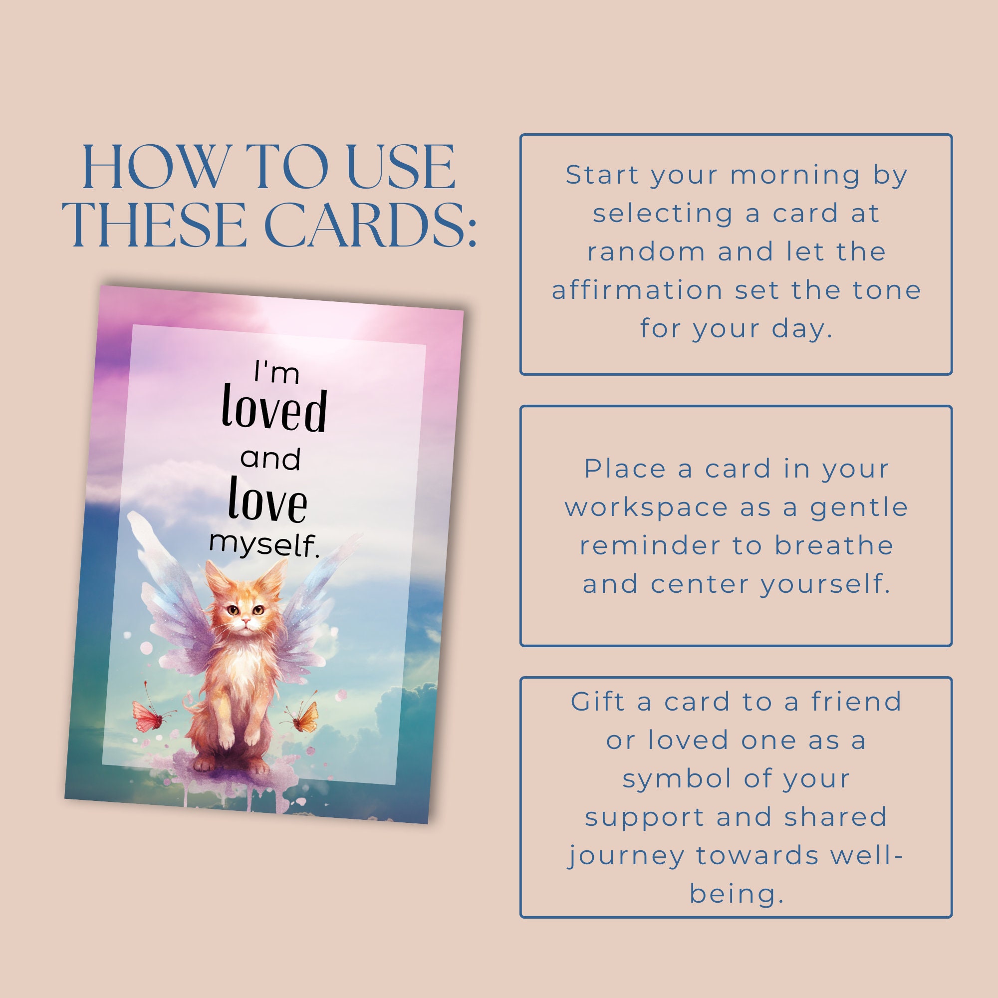 Affirmation Fairy Kitten, Cat Lovers, Cute Cat, Affirmation for Kids ...