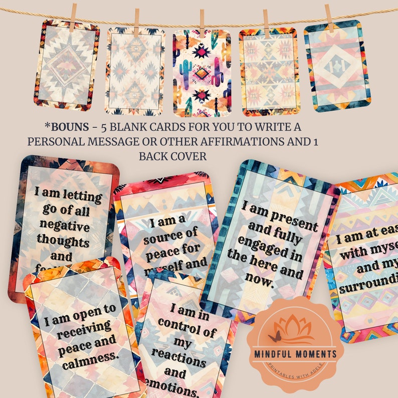 Stress Reduce Affirmation Cards - Instant Download - Printable Cards ...