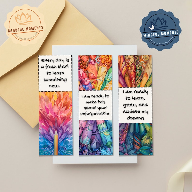 Back to School Affirmation Bookmarks | Printable & Editable in Canva ...