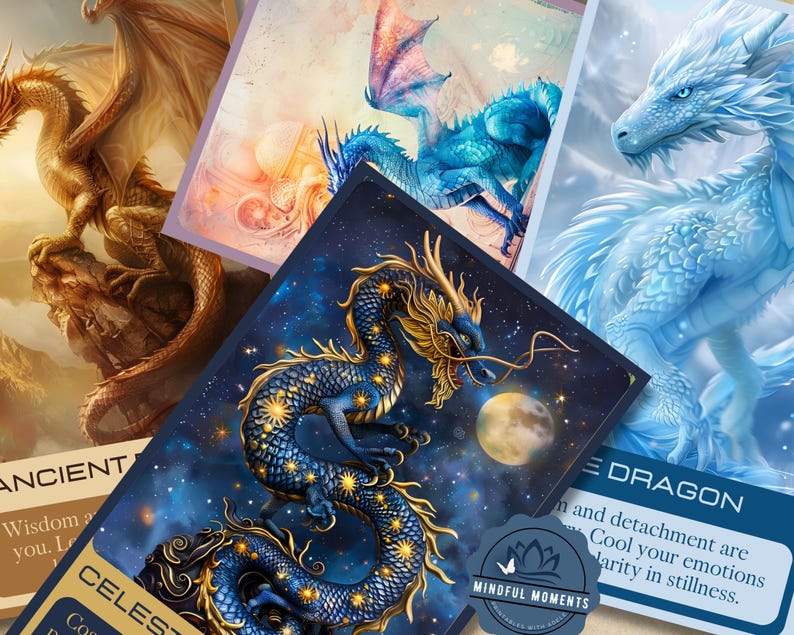 Dragon Oracle Cards: Unlock Your Inner Wisdom - Etsy