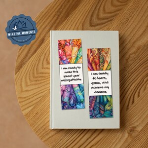 Back to School Affirmation Bookmarks | Printable & Editable in Canva ...