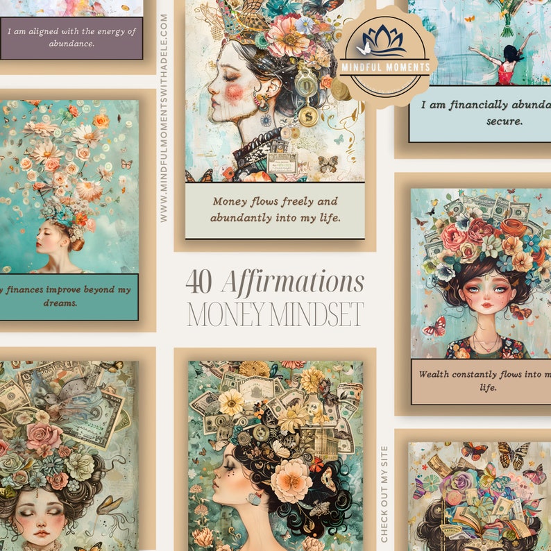 Positive Money Mindset Affirmations for Wealth and Abundance - Etsy