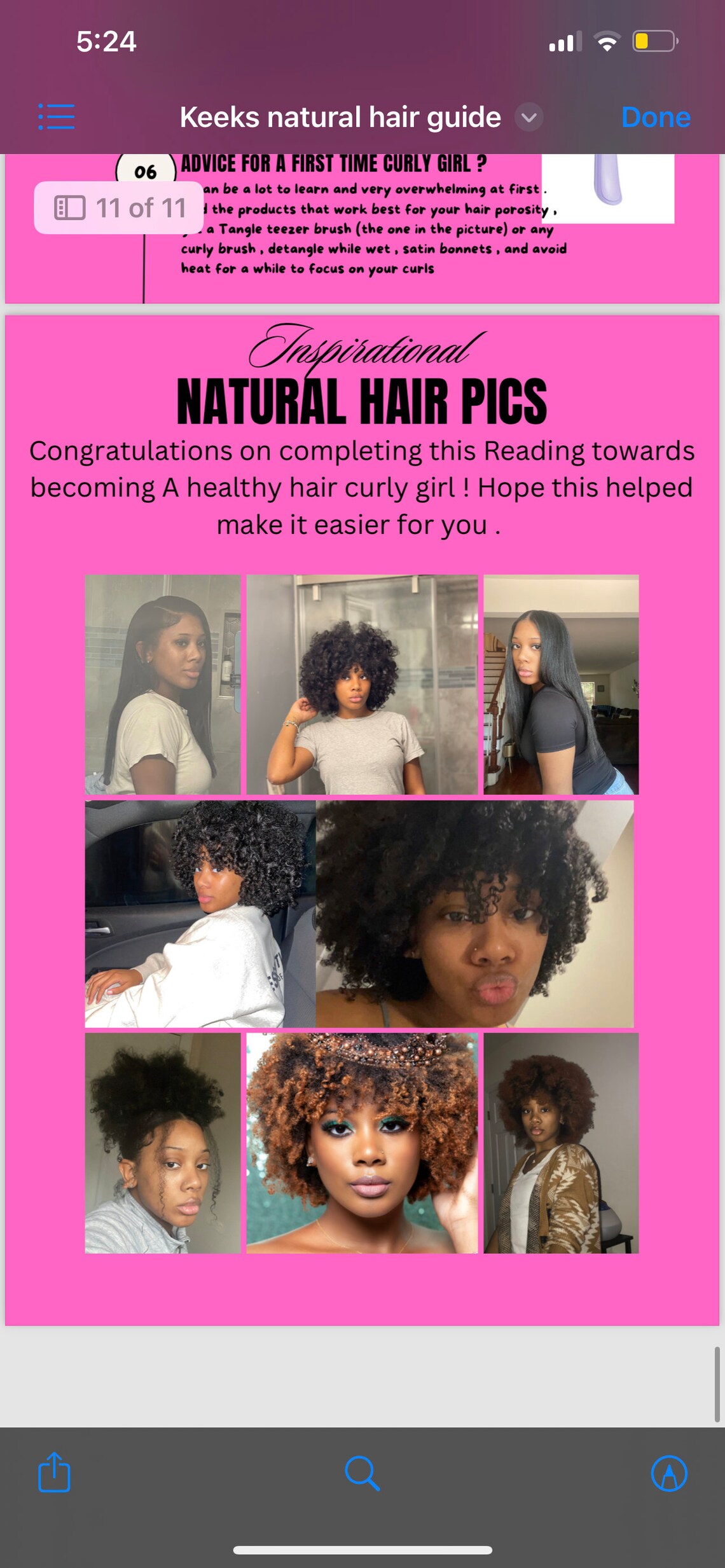 Keeks Natural Hair Guide - Etsy