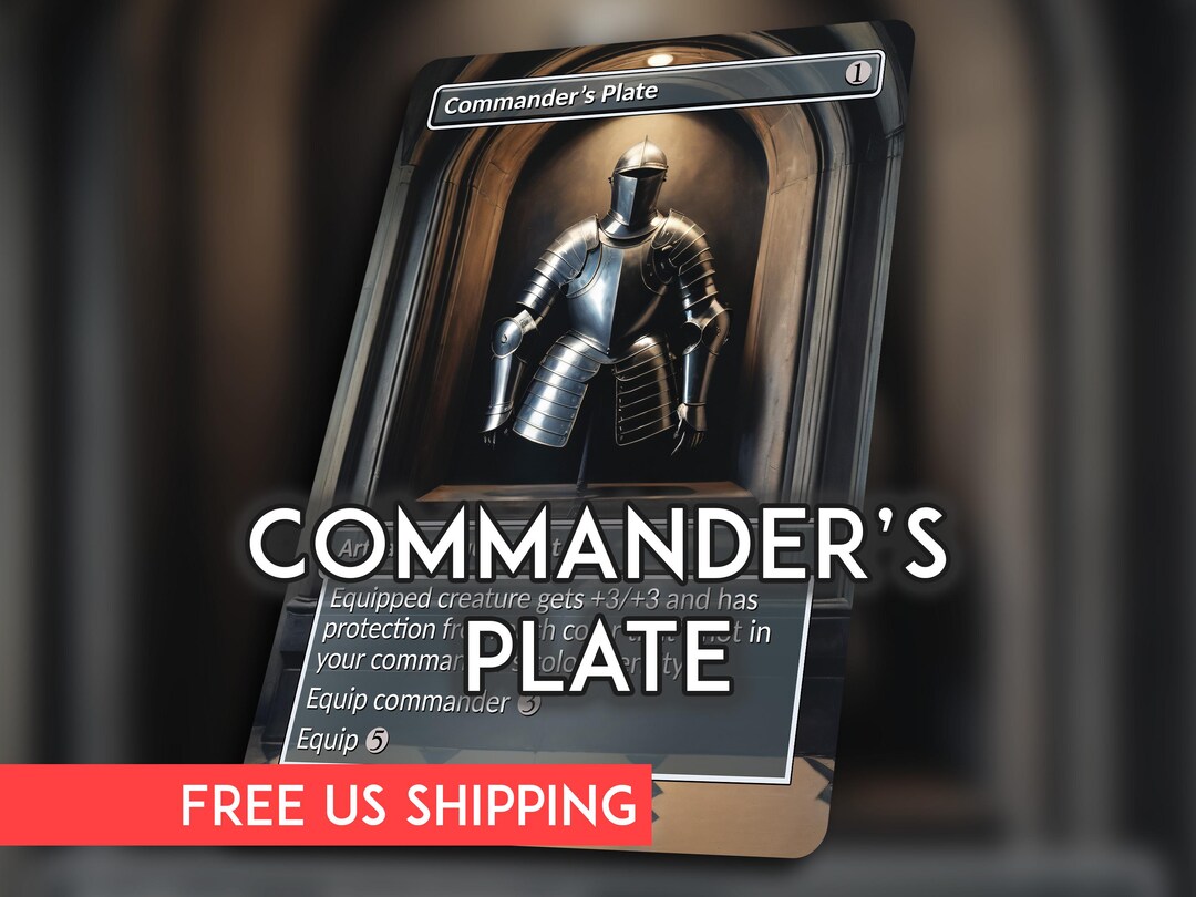 Commander's Plate Proxy - Etsy