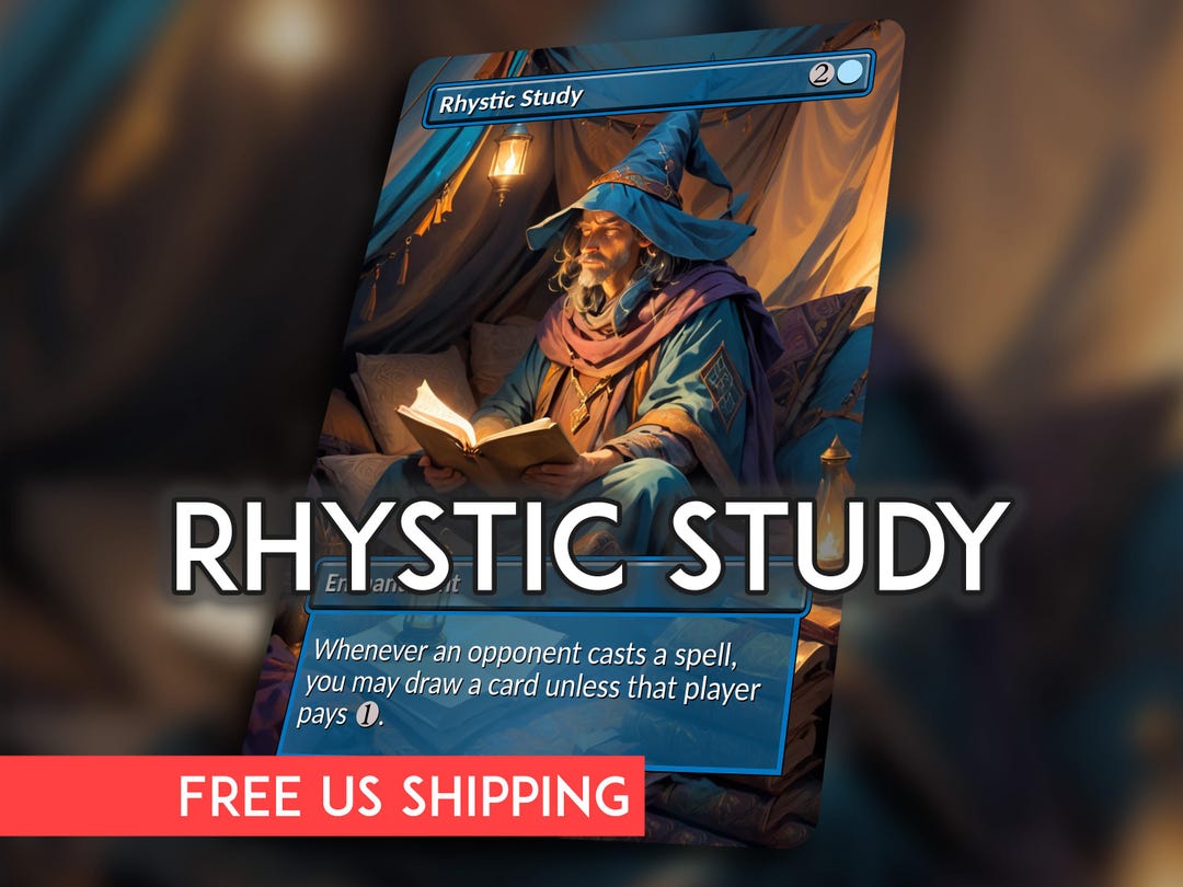 Rhystic Study Proxy - Etsy