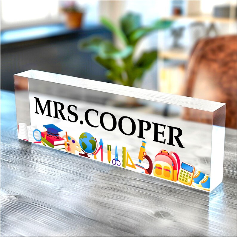 Custom Acrylic Name Plate, Office Name Plate, Personalized Name Plate ...
