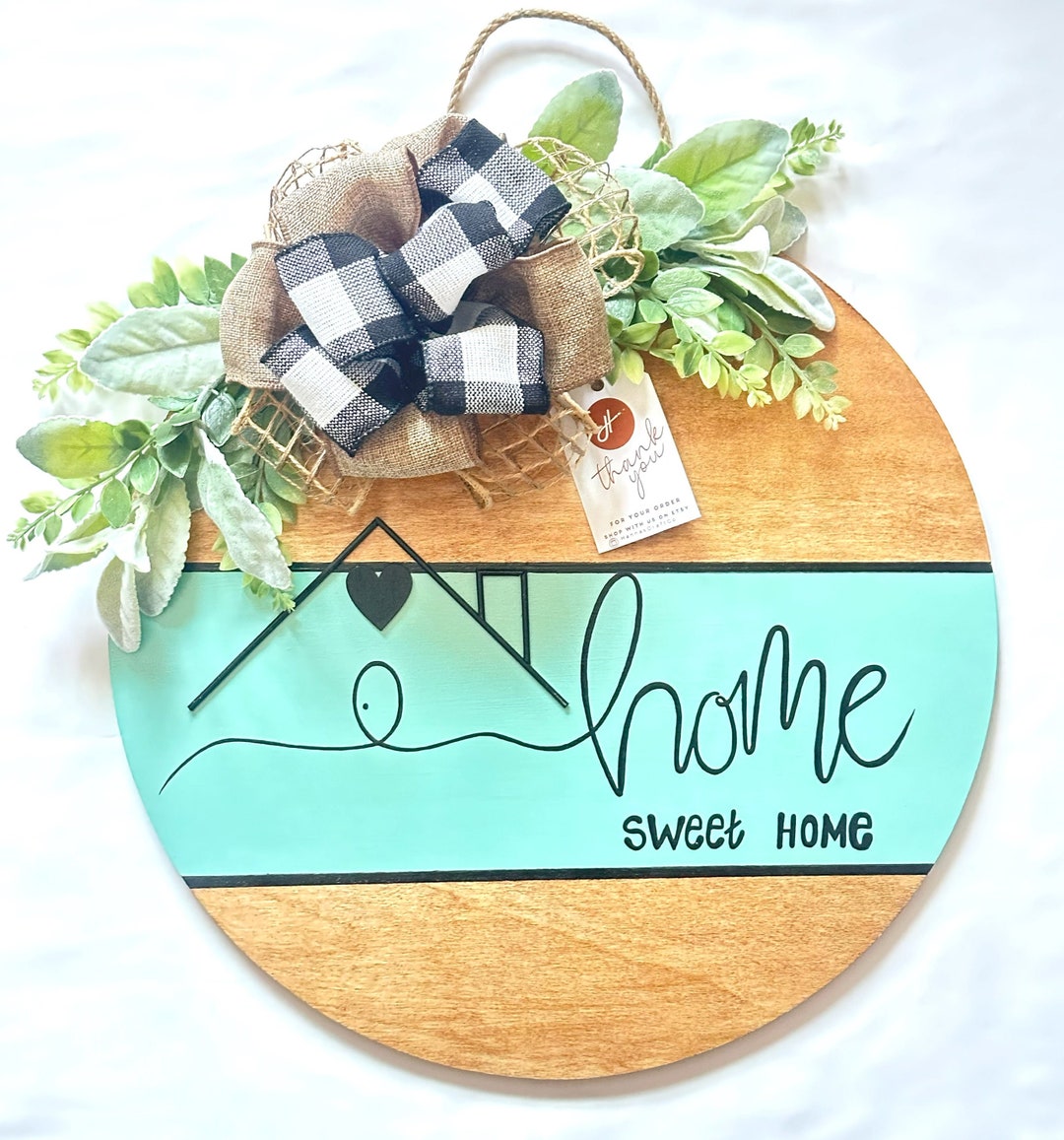 Sign, Home Decor, Door Sign, Home Sign, Welcome Sign, Circular Door ...