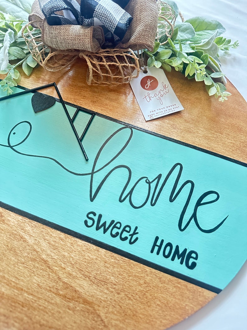 Sign, Home Decor, Door Sign, Home Sign, Welcome Sign, Circular Door ...