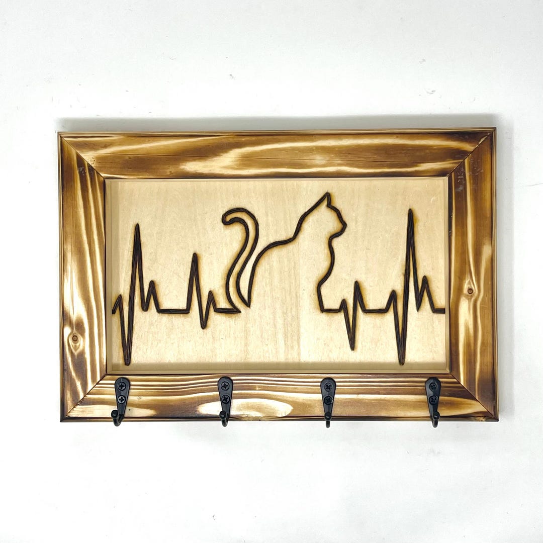 Cat Key Holder, Key Hanger, Key Holder for Wall Unique, Mr Mrs Gift ...