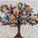 Handmade Button Tree Wall Art | Unique Home Decor "12×12" Inches - Etsy