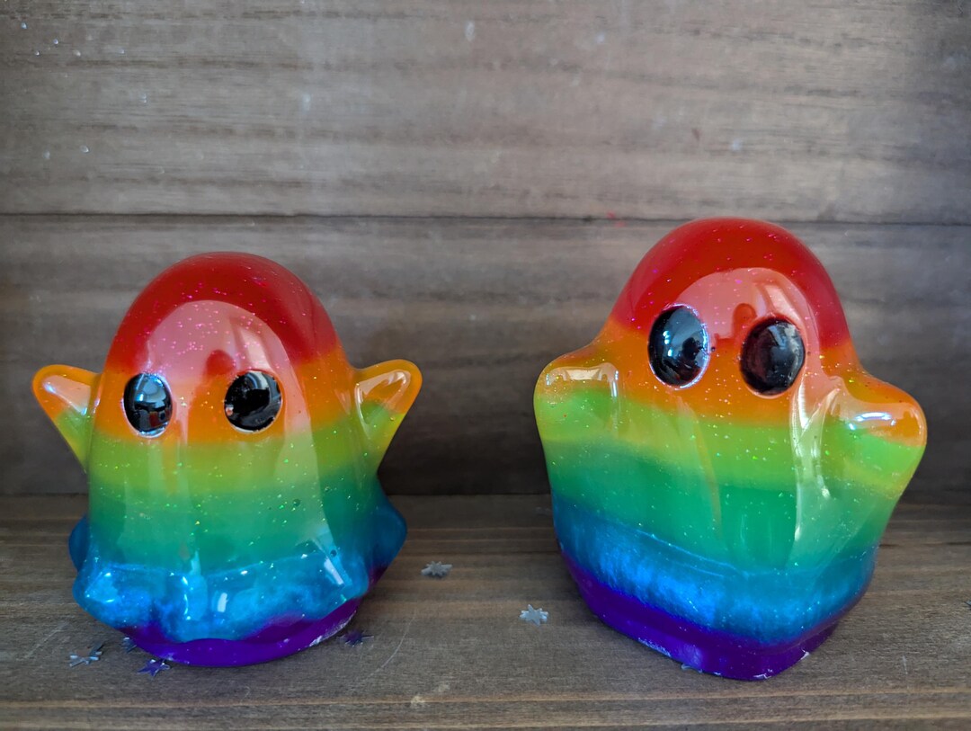 Adopt A Ghost - Rainbow Pride Set of 2 - Battery-operated Light-up ...