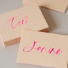 Handwritten Seating Chart Card Table Assignments Hand Torn Paper ...