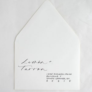 Custom Hand Scripted Wedding Envelope Addressing | Signature ...