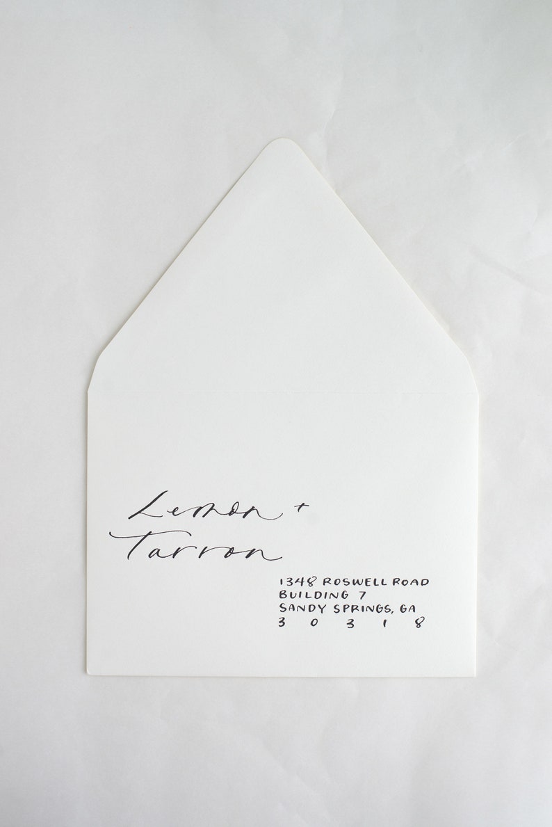 Handwritten Envelope Addressing Signature Style Hand Scripted Envelope ...