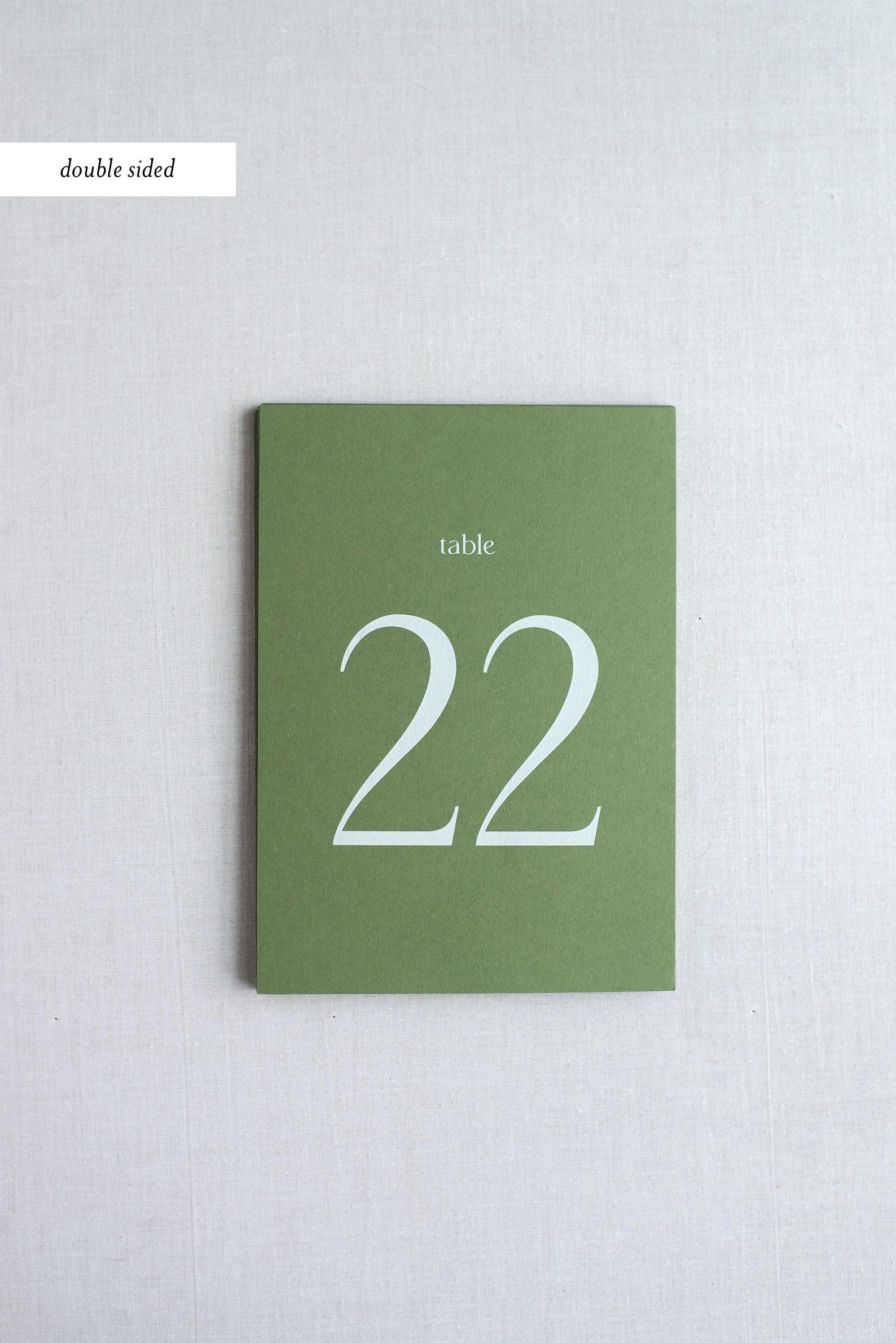 White Ink Table Numbers | Modern Wedding, Double Sided, You Pick the ...