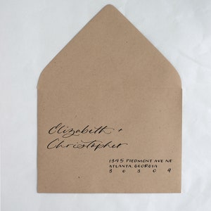 Handwritten Envelope Addressing Signature Style Hand Scripted Envelope ...