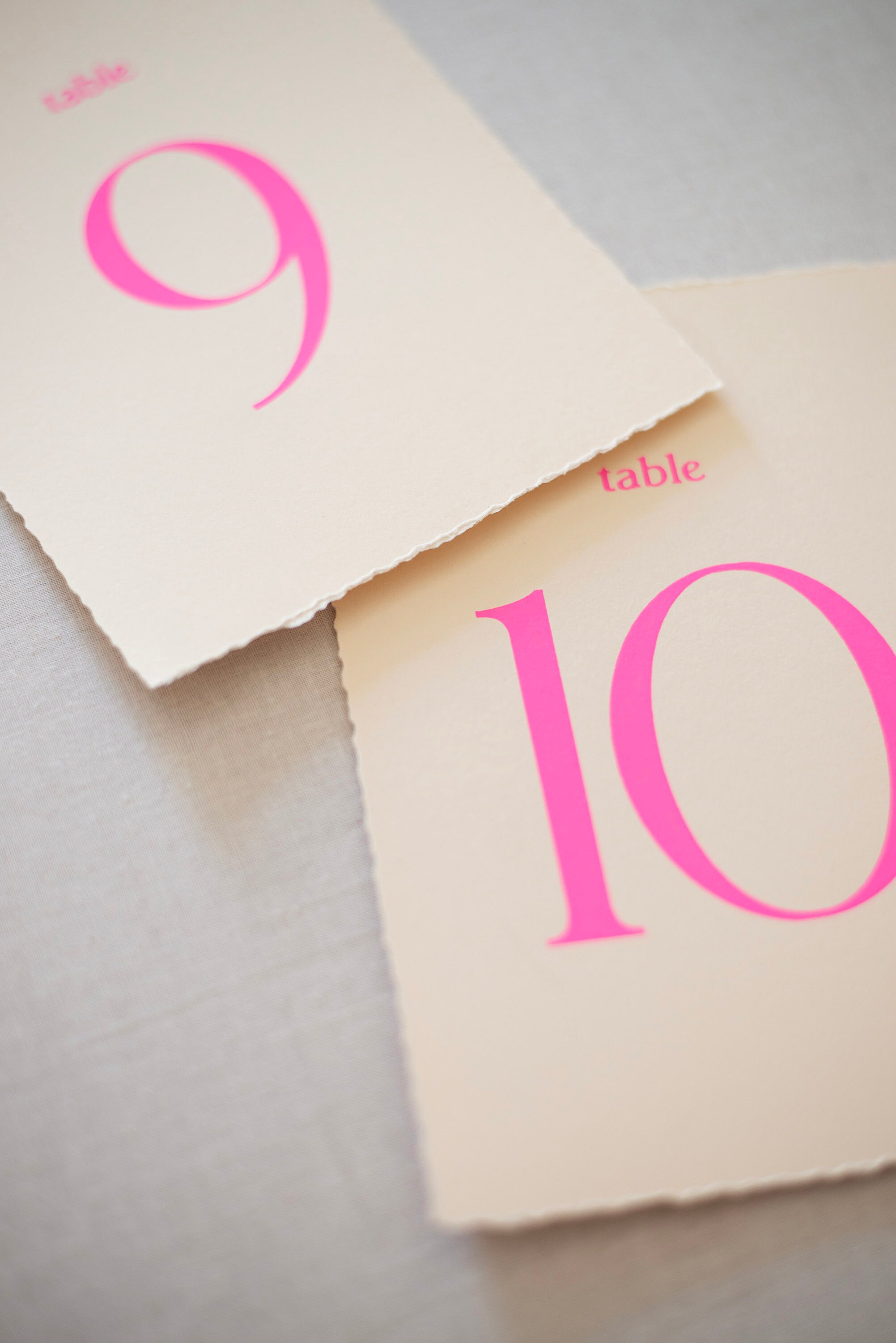 Neon Pink Table Number | Maximalist Rehearsal or Wedding Reception ...