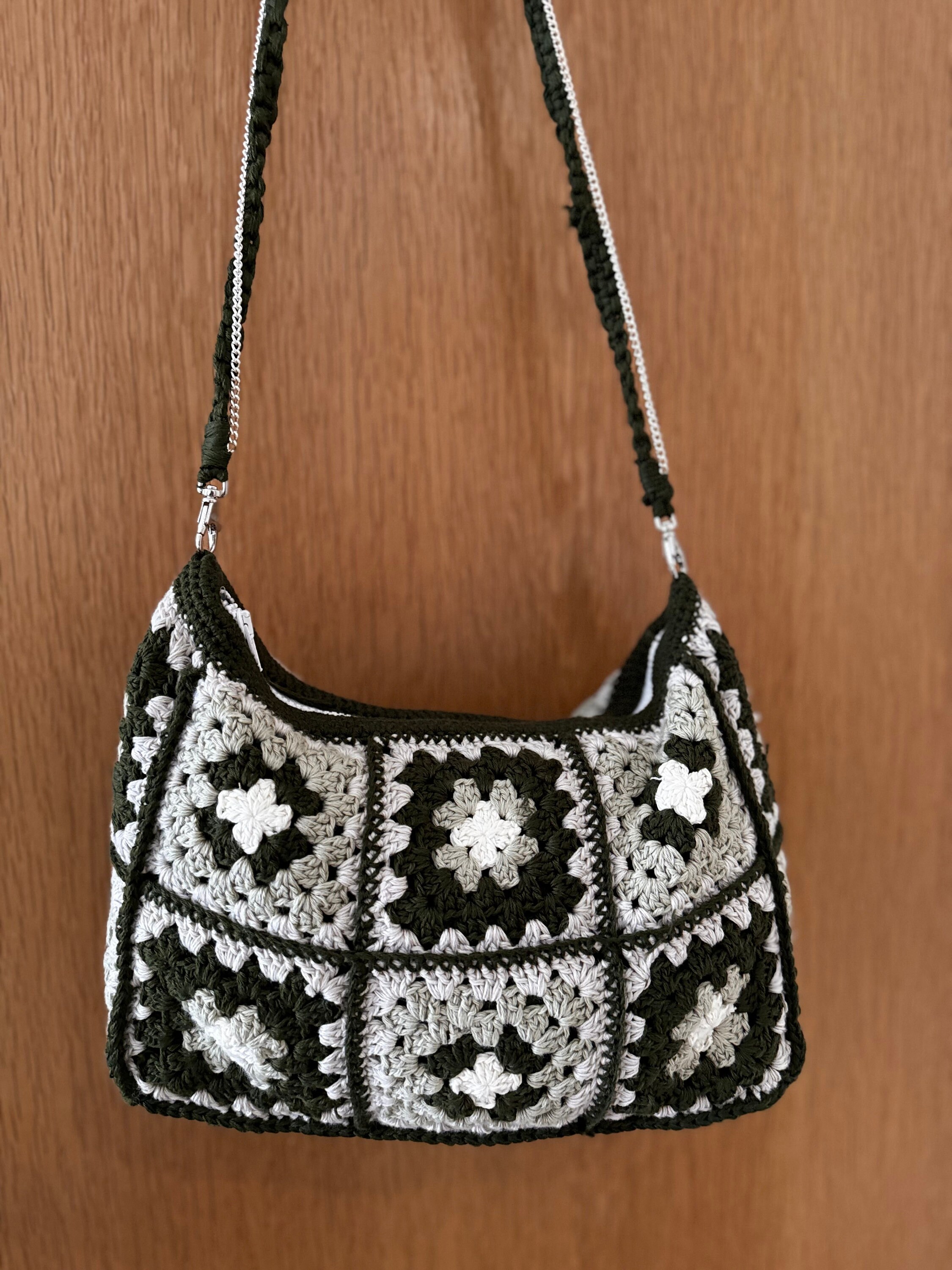 Granny Square Sling Bag, Tote Bag, Cross Body, Shoulder Bag With Strap ...