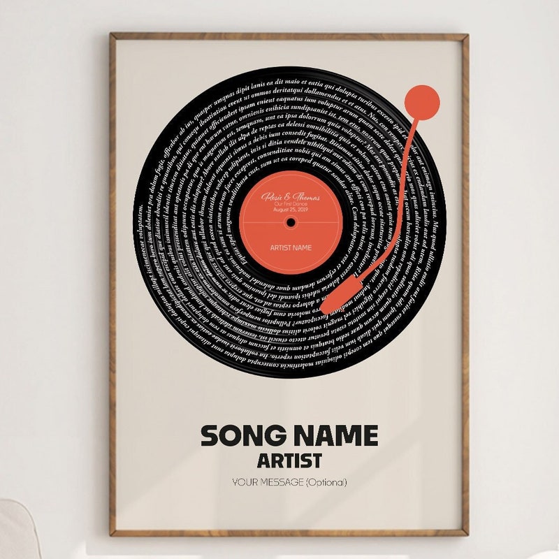 Song Lyrics Wall Art - Etsy