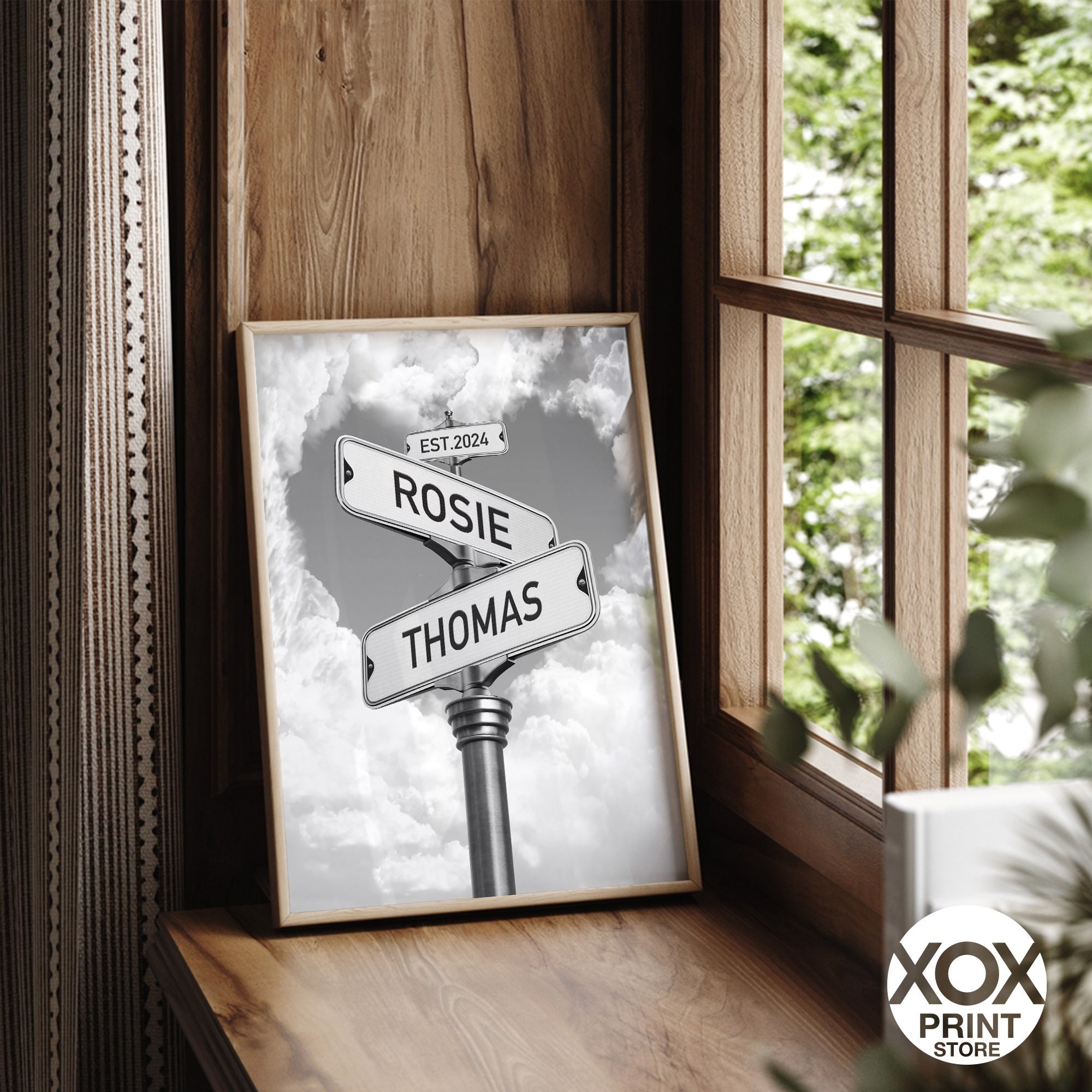 Personalized Name Street Sign Wall Art, Digital Download - Etsy