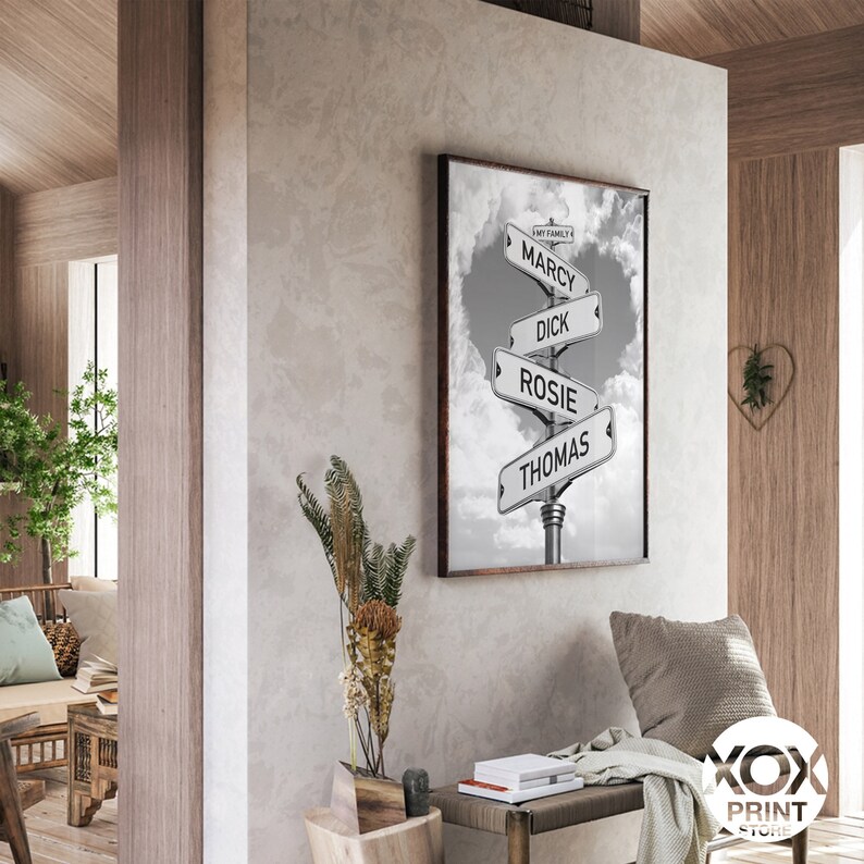 Digital File Only Personalized Family Names Street Sign, Street Sign ...