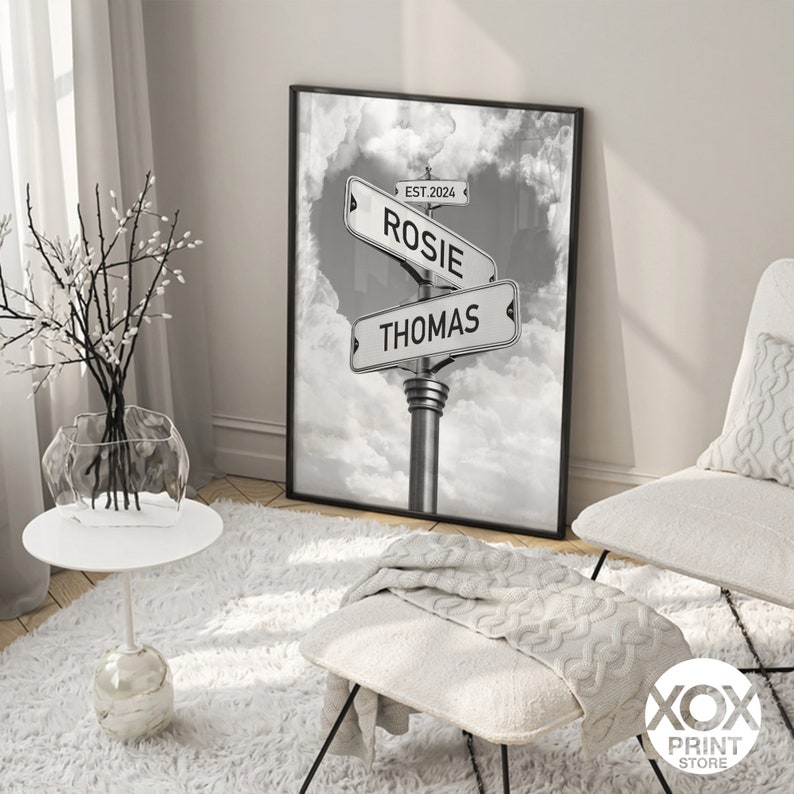 Personalized Name Street Sign Wall Art, Digital Download - Etsy
