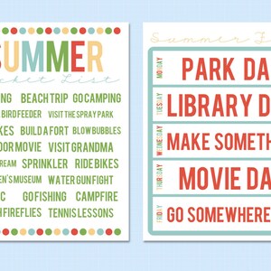 Summer Fun Printable Pack - Editable PDF - Etsy