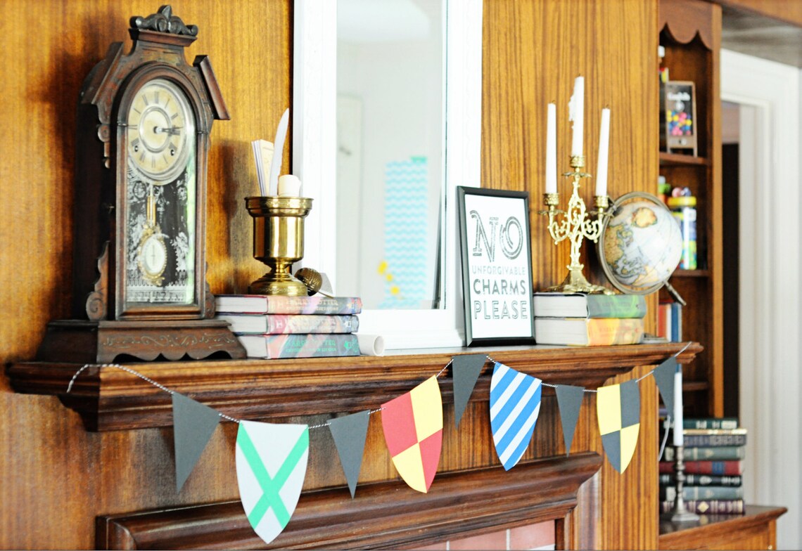 Printable Wizard House Bunting Decoration - Etsy