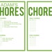 Colorful Customizable Chore Chart Pack - Instant Download - Etsy