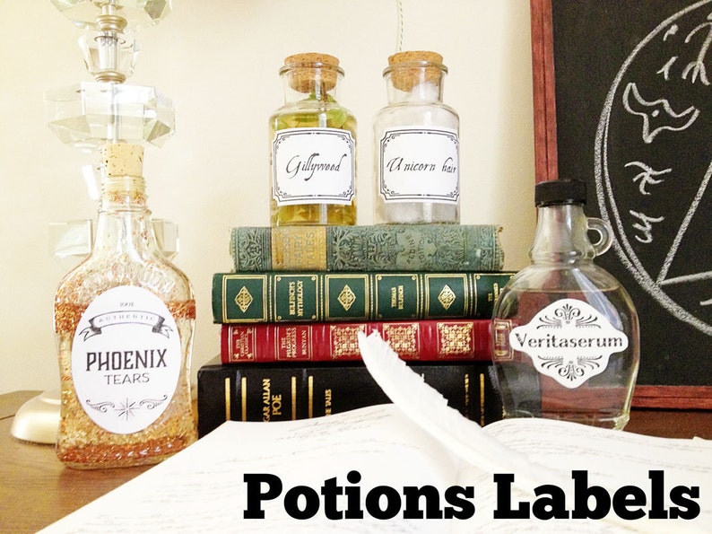 Printable Potions Labels INSTANT DOWNLOAD - Etsy