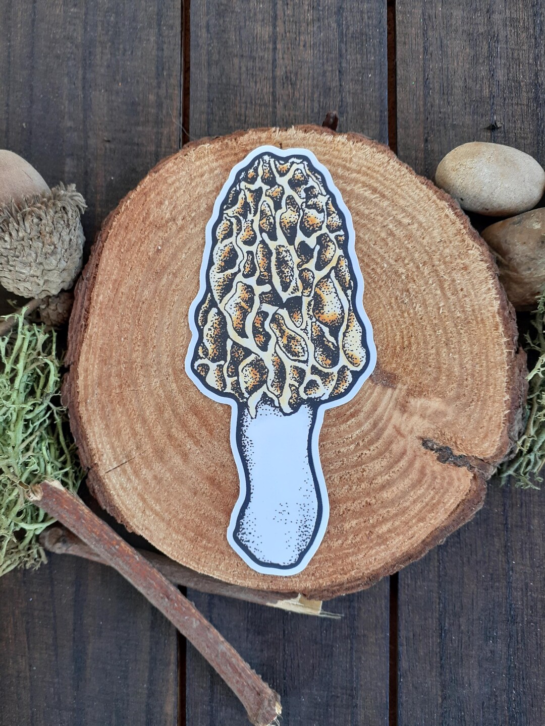 Morel Support Sticker - Etsy