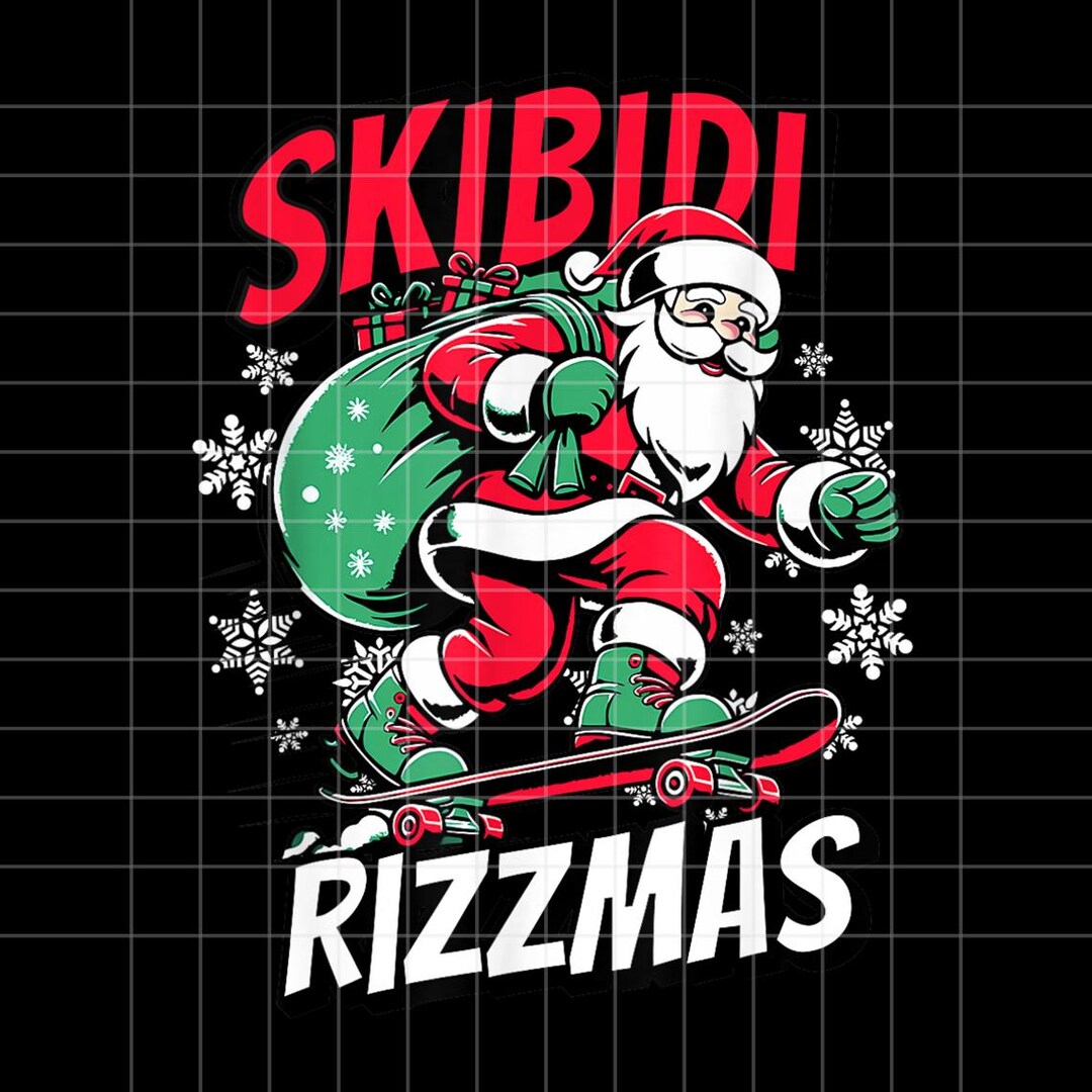Feliz Rizzmas Png, Skibidi Rizzmas PNG, Santa Bruh Christmas PNG, Rizz ...