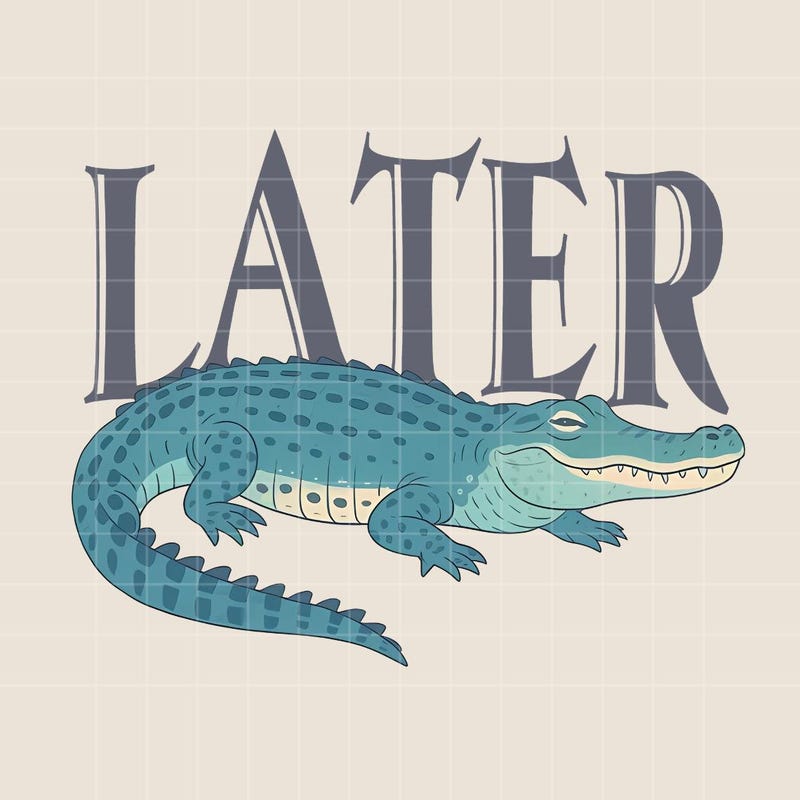 Later Alligator - Etsy