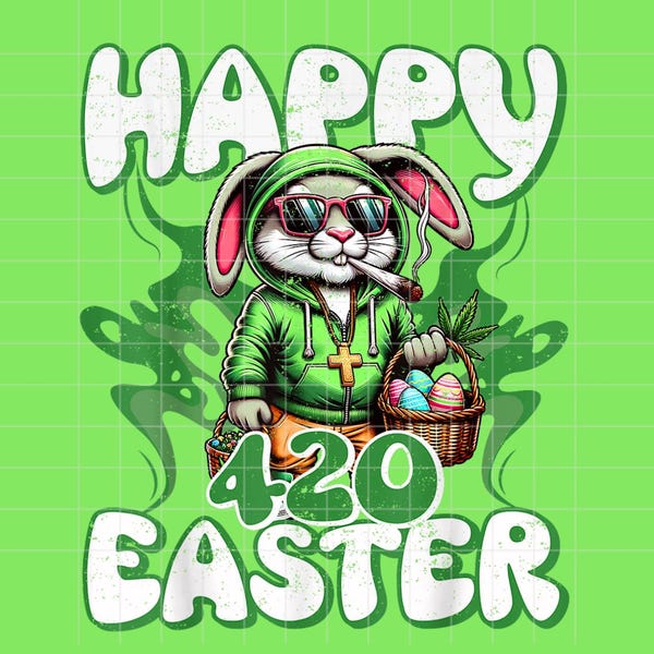 Stoned Easter Bunny - Etsy