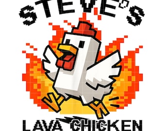 Lava Chicken Bundle Png, Pixel Block Game Png, Steve Style Lava Trap ...