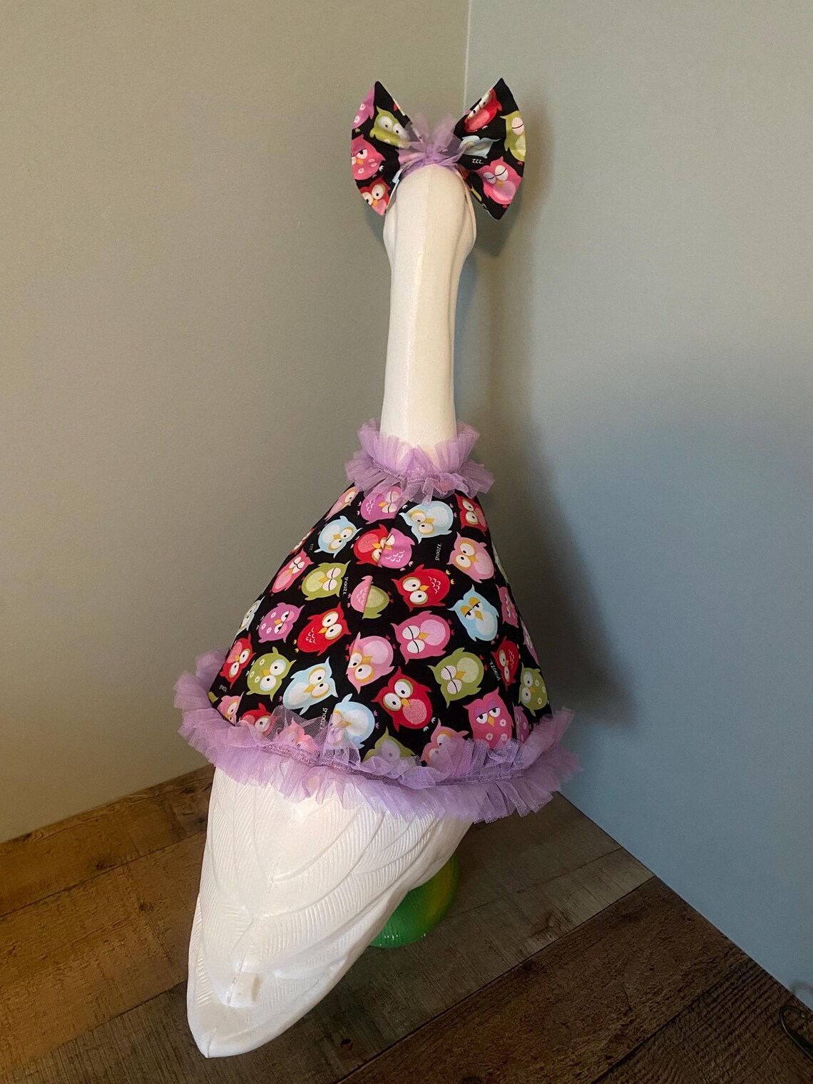 Owl Print Porch Goose Dress Outfit - Etsy